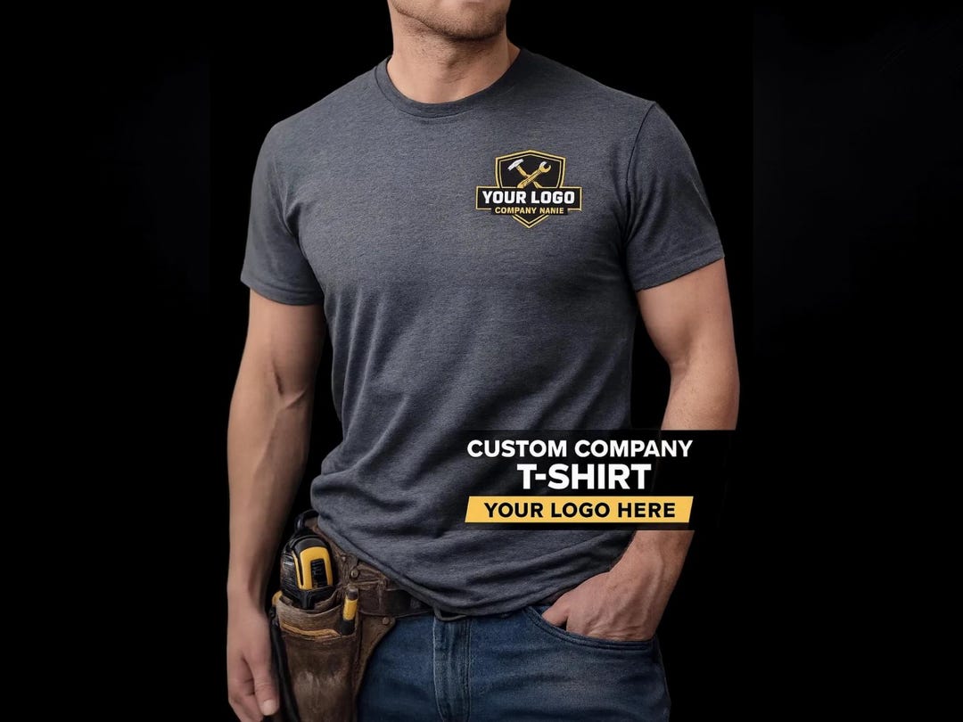 Custom Logo Work Shirt | Personalized Business Uniform Tee - Etsy
