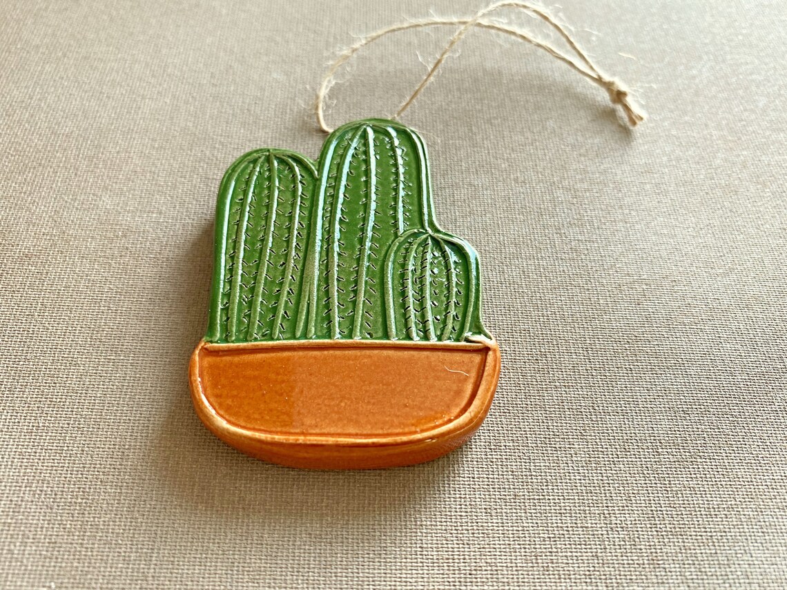 Handmade Ceramic Plant Ornament - Etsy
