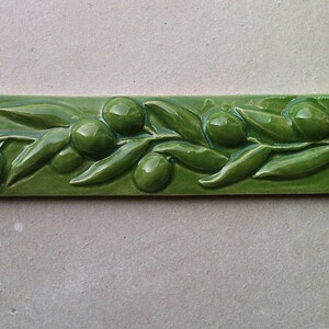 Olive Branch Accent Tile - Etsy