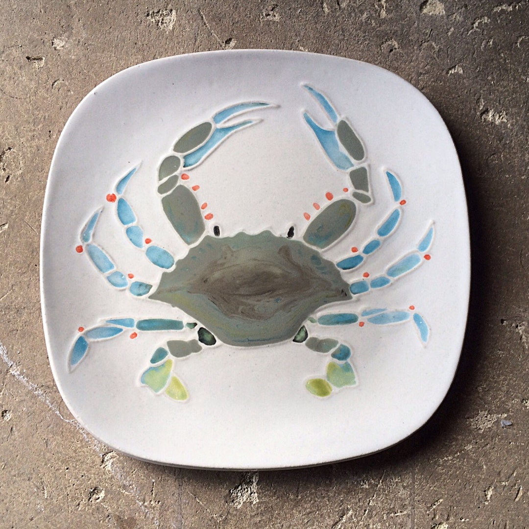 Custom Crab Plates 25 Dinner Size - Etsy