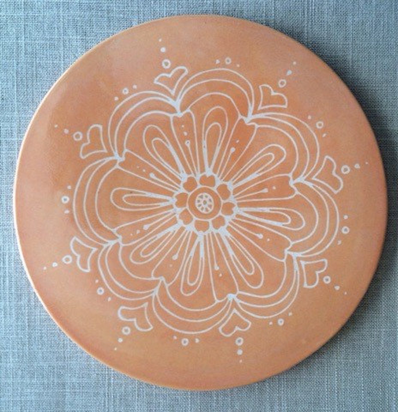 Handmade Ceramic Trivet/hot Plate - Etsy
