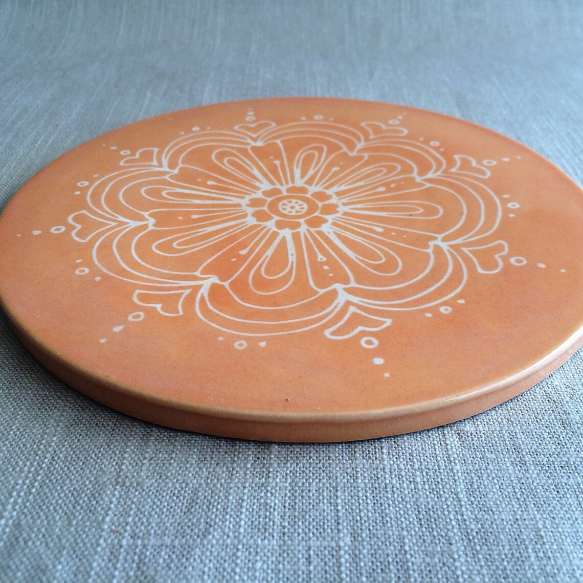 Handmade Ceramic Trivet/hot Plate | Etsy