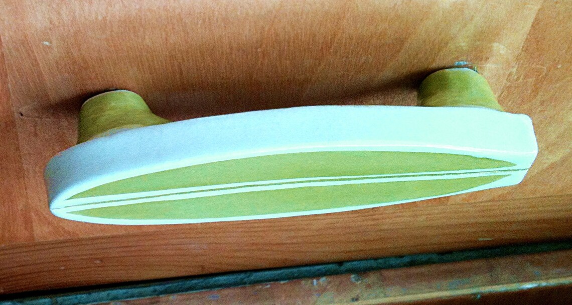 Surfboard furniture handle drawer pull | Etsy