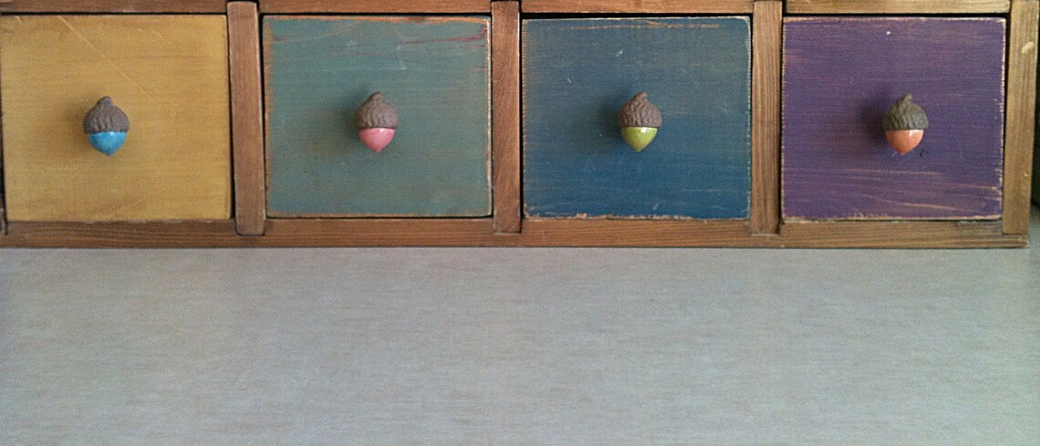 Set of 10 Acorn Knobs - Etsy