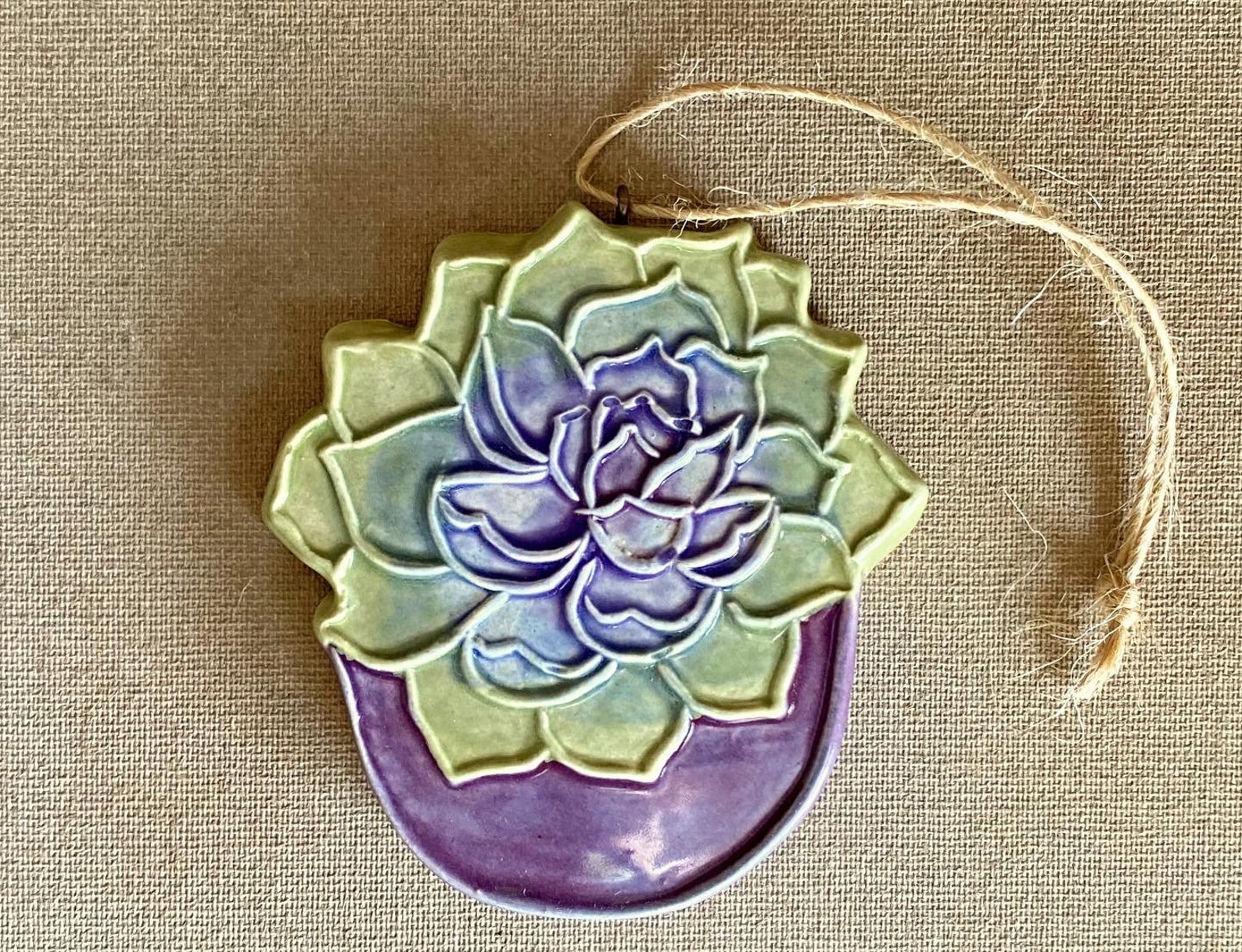Handmade Ceramic Plant Ornament - Etsy