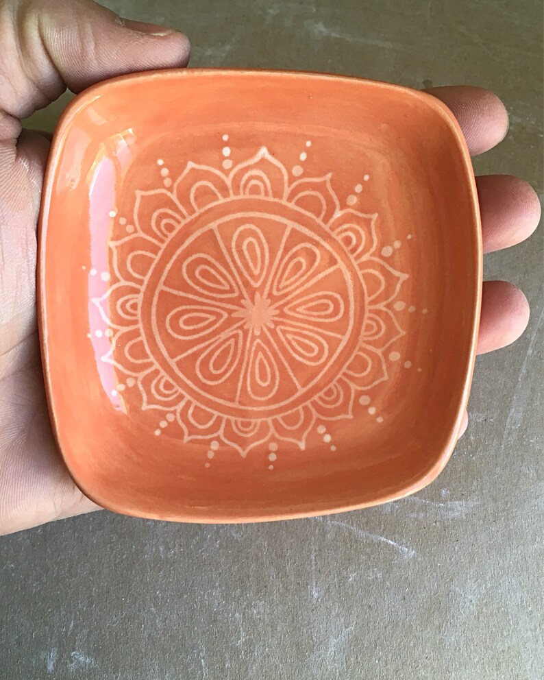 Set of 4 small plates | Etsy