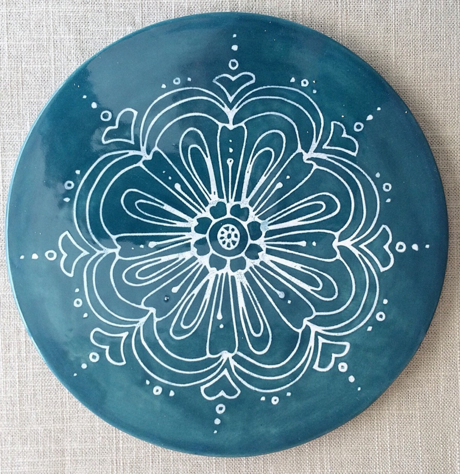 Handmade Ceramic Trivet/hot Plate - Etsy
