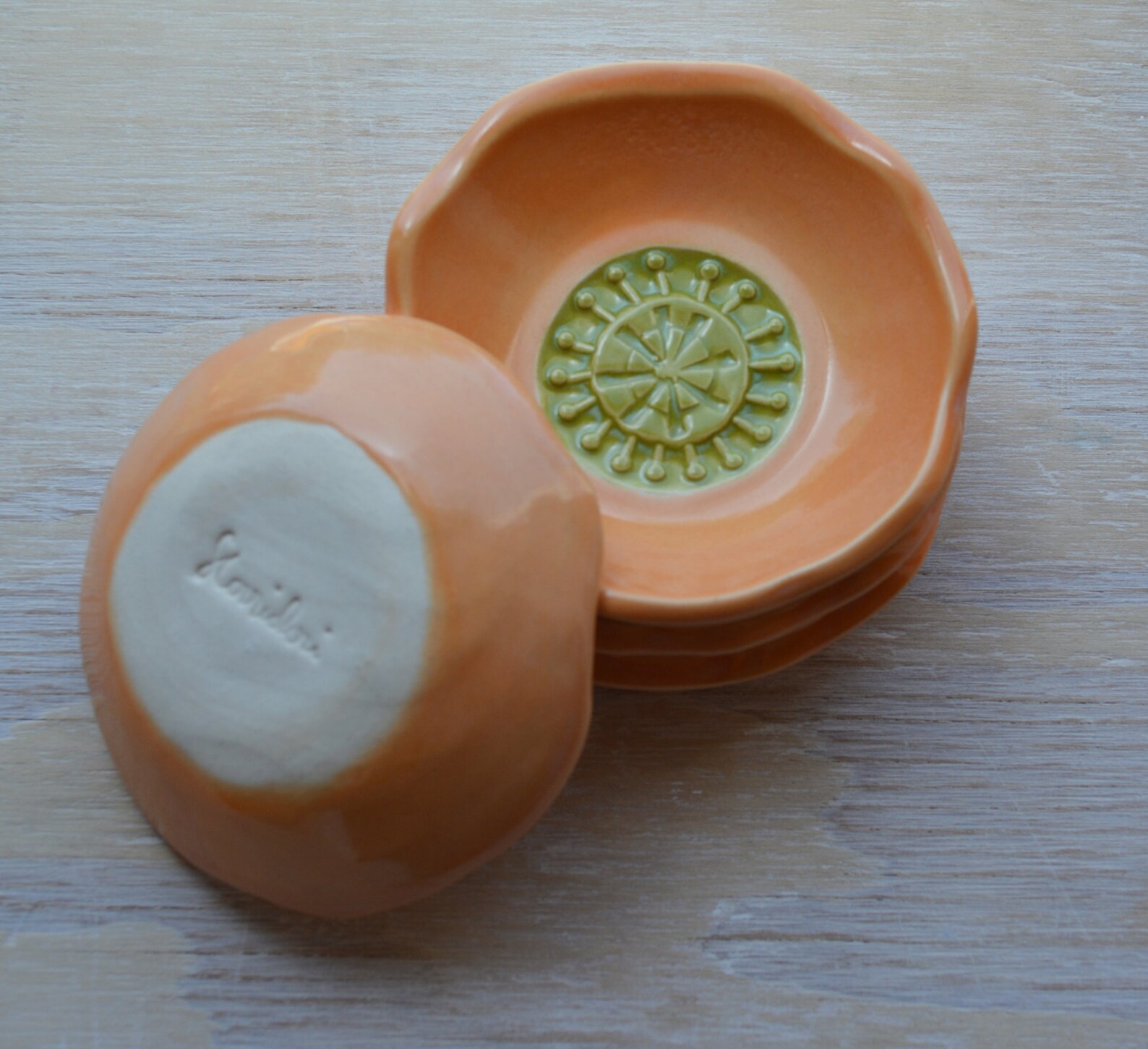 Tiny Poppy Bowl Set, Dipping Bowls - Etsy