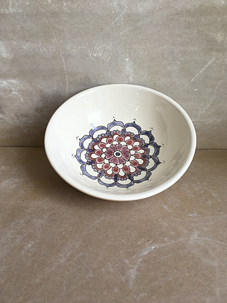 Small Handmade Mandala Bowl - Etsy