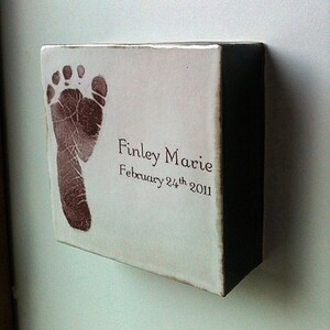 Personalized Keepsake Picture Box of Baby's Footprint - Etsy