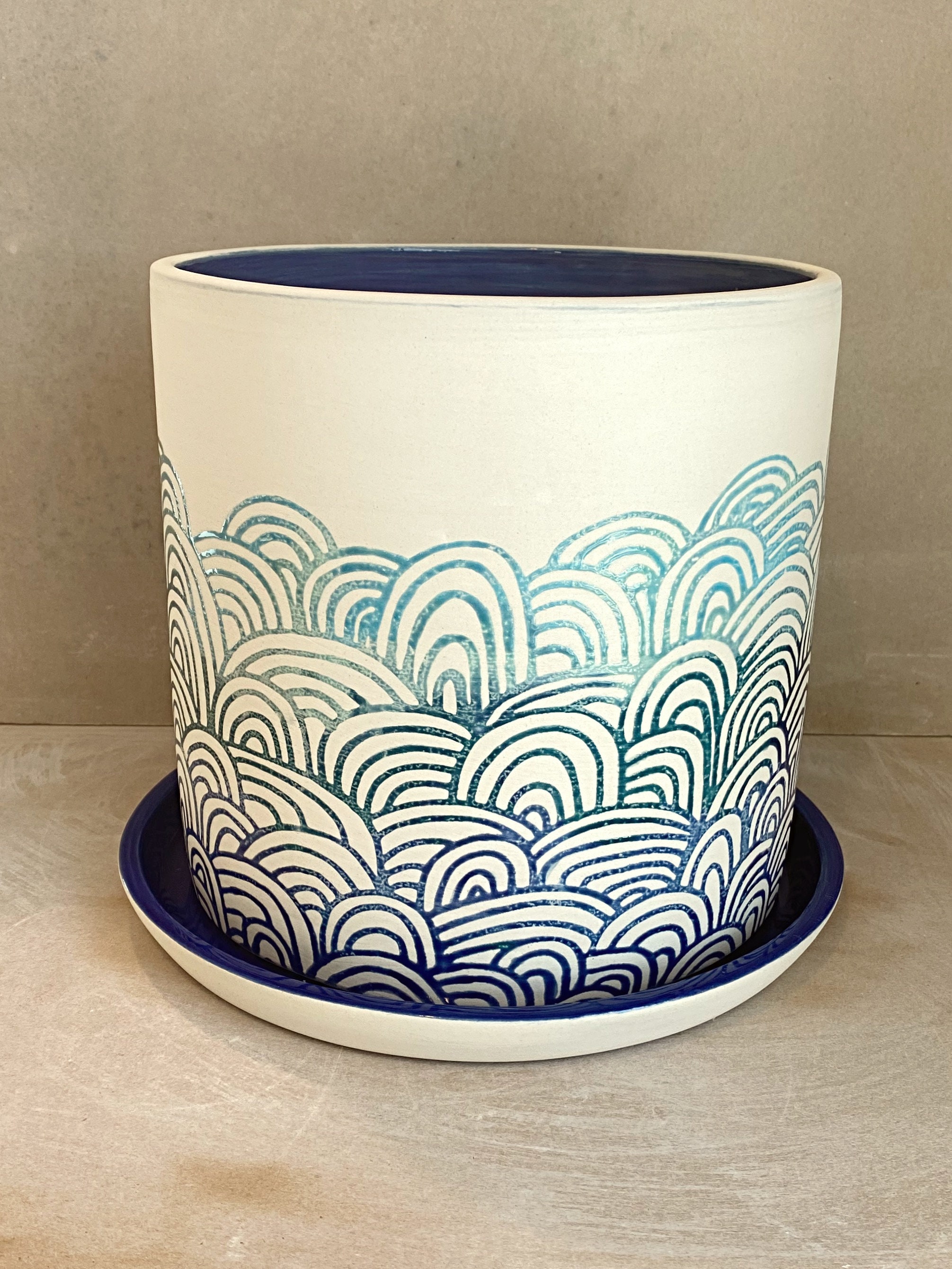 Handmade to order 8 ceramic planter | Etsy