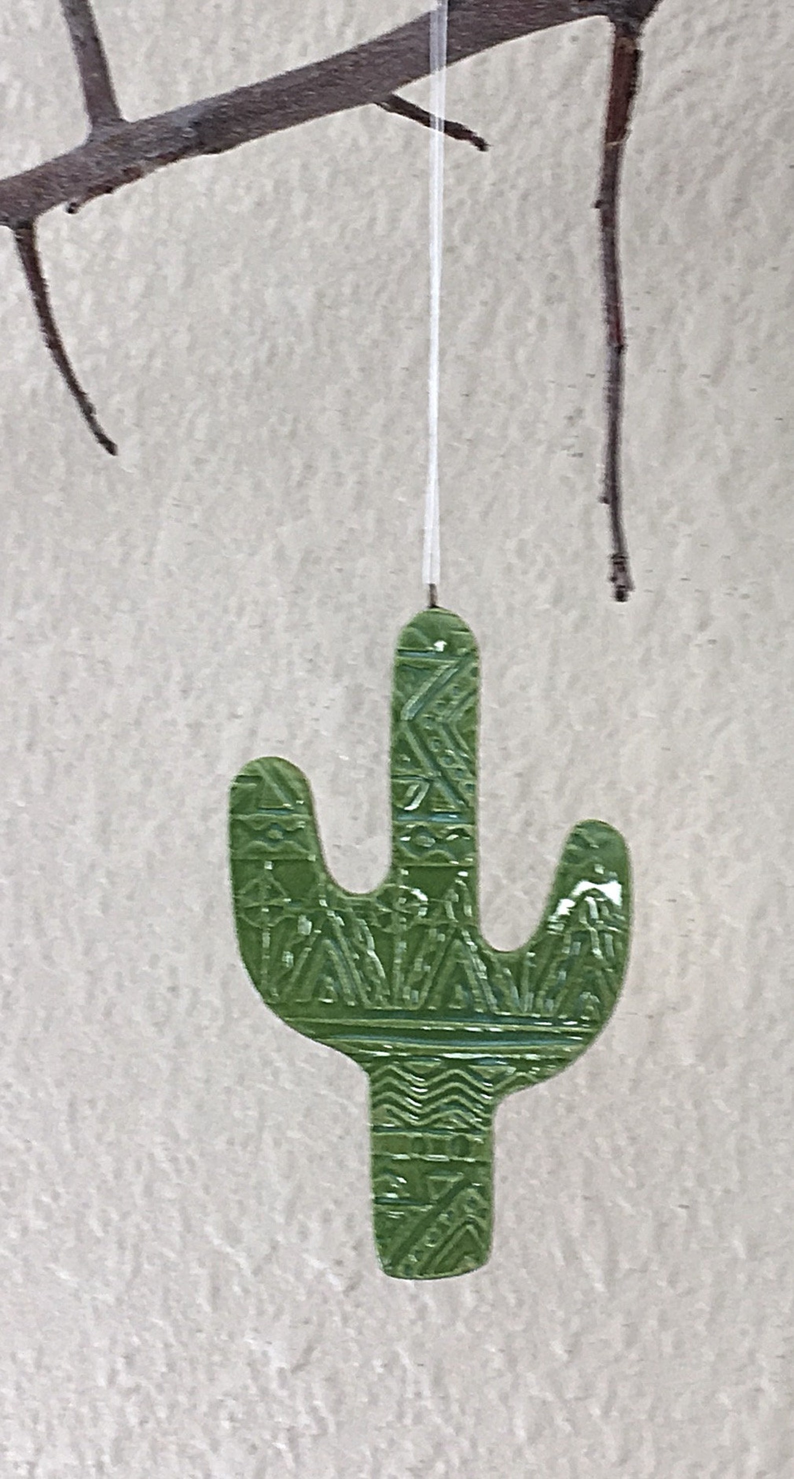 Handmade Ceramic Cactus Ornament - Etsy