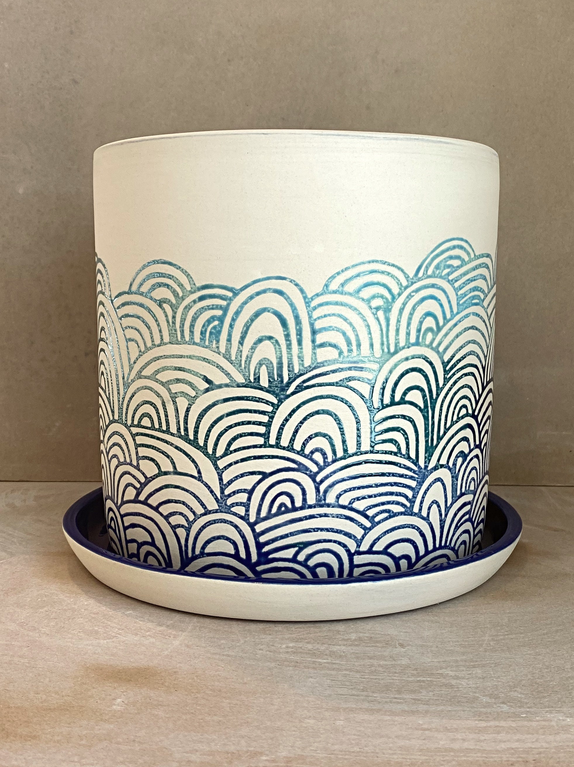 Handmade to order 8 ceramic planter | Etsy