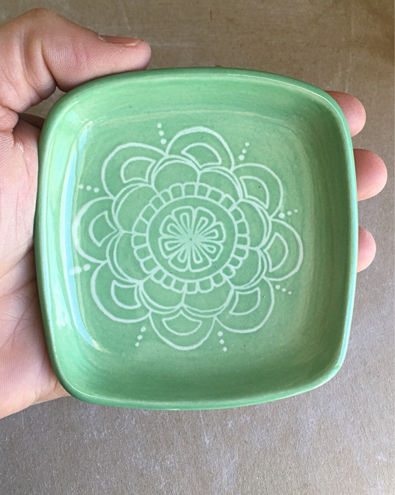 Set of 4 small plates | Etsy