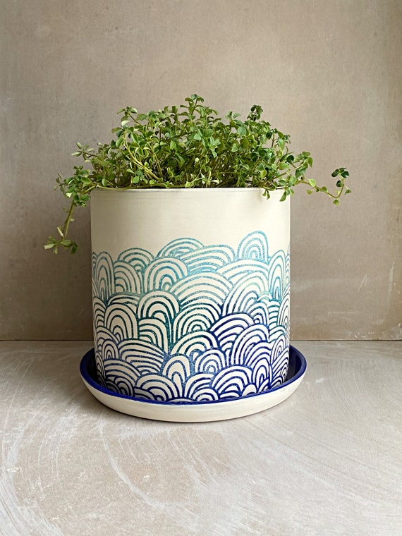 Handmade to order 8 ceramic planter | Etsy