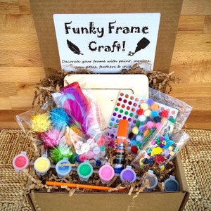 Kids Craft Kit, Funky Frame Craft Kit - Etsy