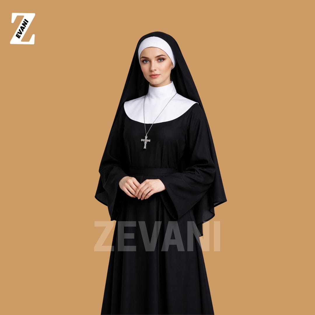 Traditional Nun Habit for Women – Catholic Nun Dress, Church Vestment ...