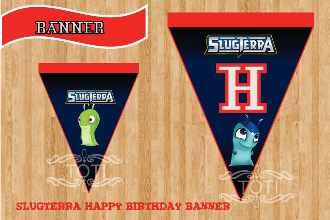 Slugterra Happy Birthday Banner INSTANT DOWNLOAD - Etsy