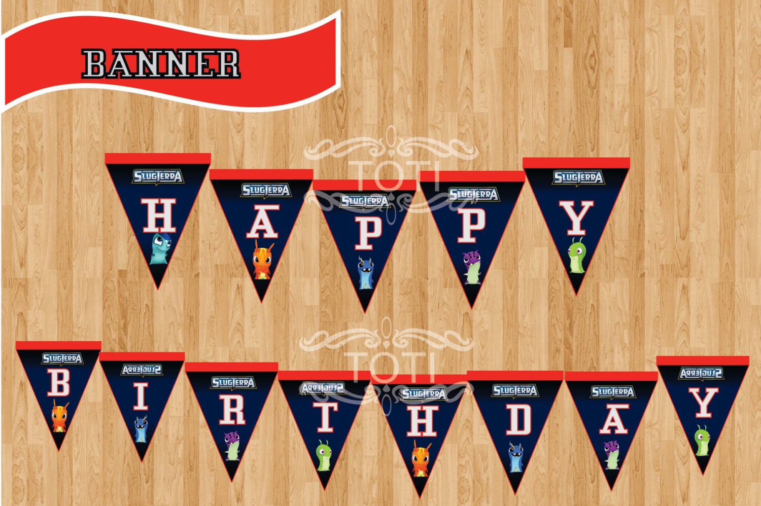 Slugterra Happy Birthday Banner INSTANT DOWNLOAD - Etsy