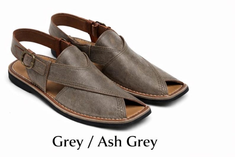 Handmade Peshawari Chappal for Men Genuine Leather Pakistani Sandals ...
