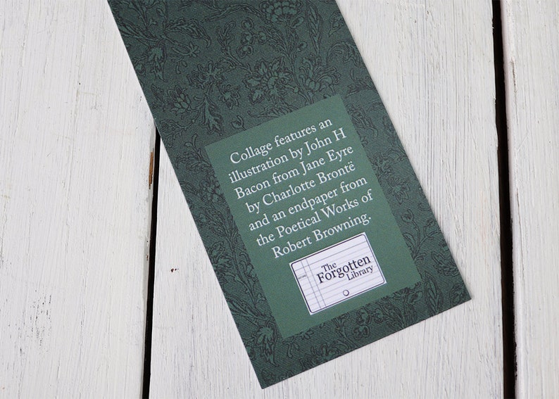 Book lender humour bookmark Jane Eyre Charlotte Brontë | Etsy