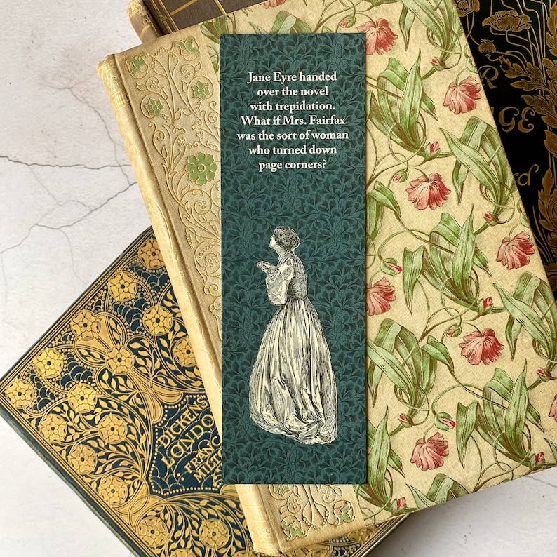Book Lender Humour Bookmark Jane Eyre Charlotte Brontë - Etsy