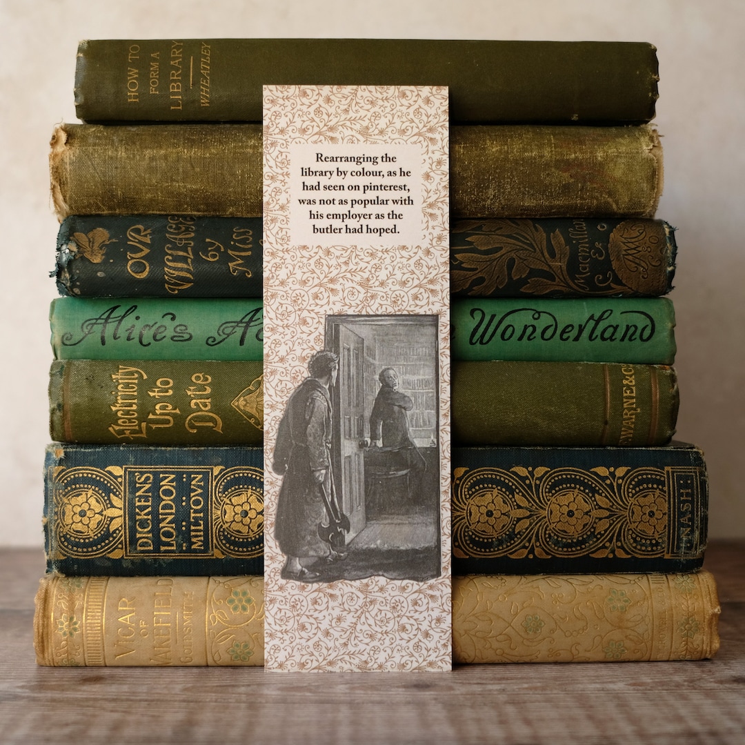 Bookmark Rearranging the Library by Colour, as He Had Seen on Pinterest ...