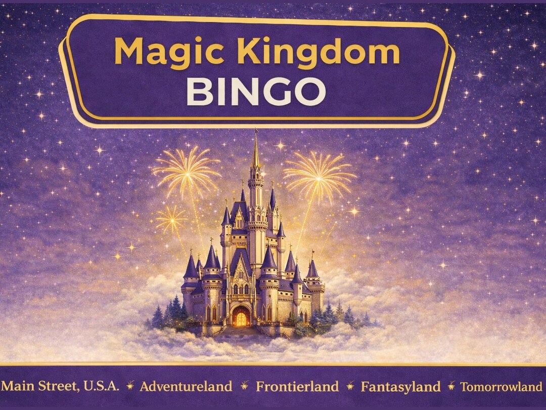 Magic Kingdom BINGO Game Printable | Disney World Scavenger Hunt ...