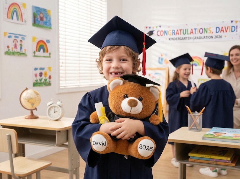 Personalized Graduation Teddy Bear: Custom Name, Year Keepsake Gift ...