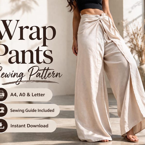 Wrap Pants - Etsy