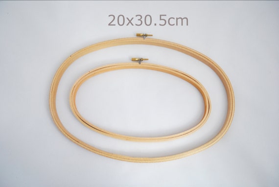 Oval Embroidery Hoop 20x30.5cm 8x12 Wooden Hoop - Etsy