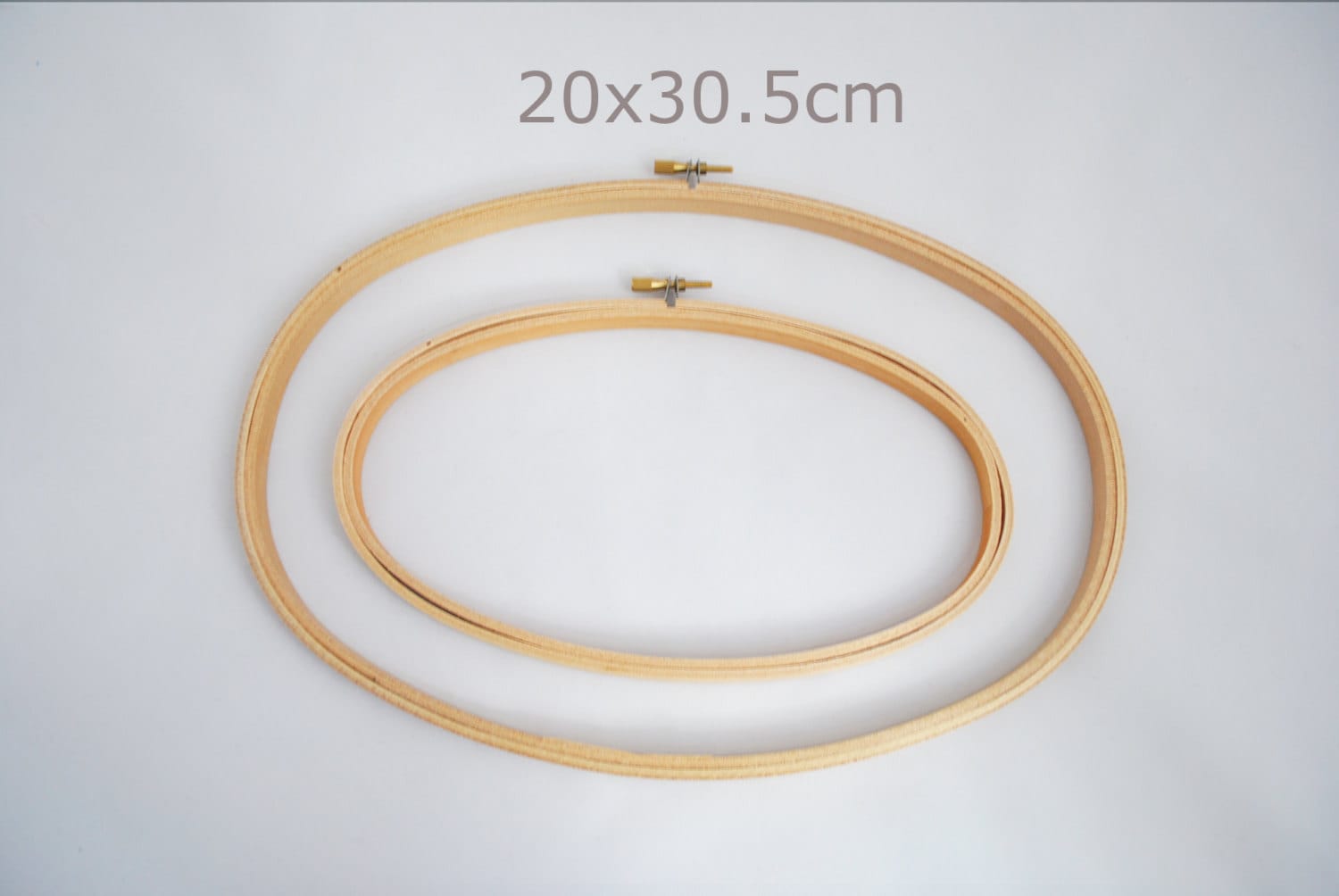 Oval Embroidery Hoop 20x30.5cm 8x12 Wooden Hoop - Etsy