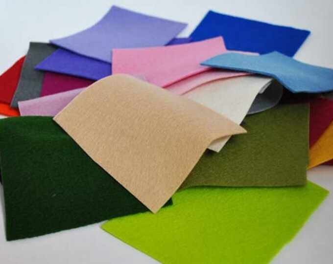 100% Pure Wool Felt Scrap Bag 50g approx 1.8 Oz - Etsy