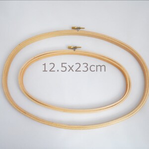 Oval Embroidery Hoop 12.5x23cm 5x9 Wooden Hoop - Etsy