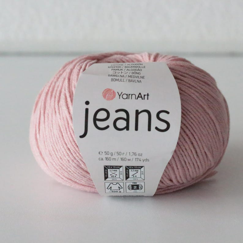Yarnart Jeans Yarn, Soft Cotton Blend for Crochet Amigurumi - Etsy