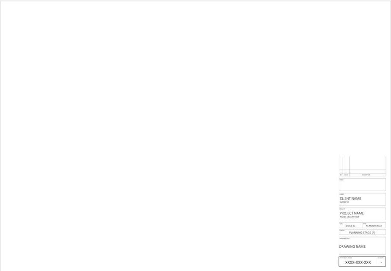 Autocad Drawing Templates A0 A1 A3 Editable DWG Sheets for CAD Project ...