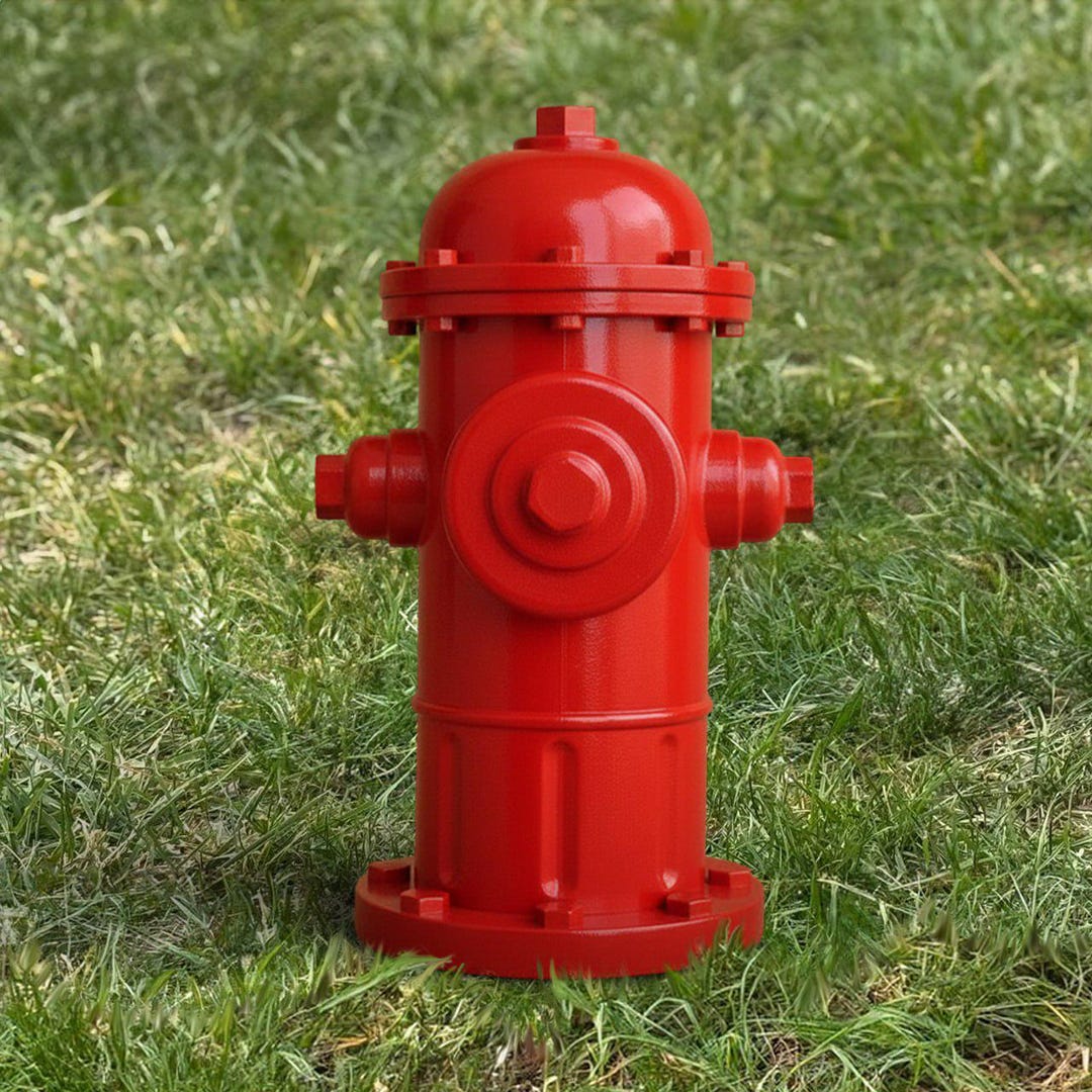 Concrete Fire Hydrant Modern Statue Lawn Garden Decoration American ...
