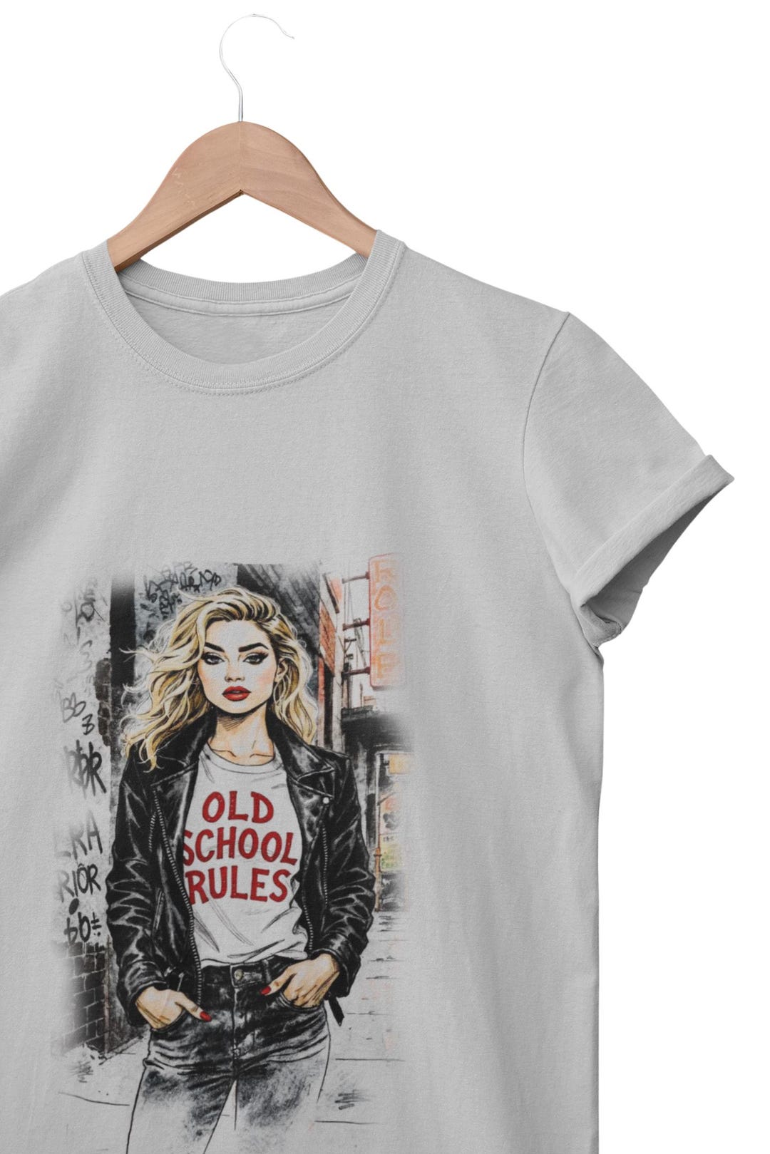 Old School Rules T-shirt | Vintage Mood Retro Tee - Etsy