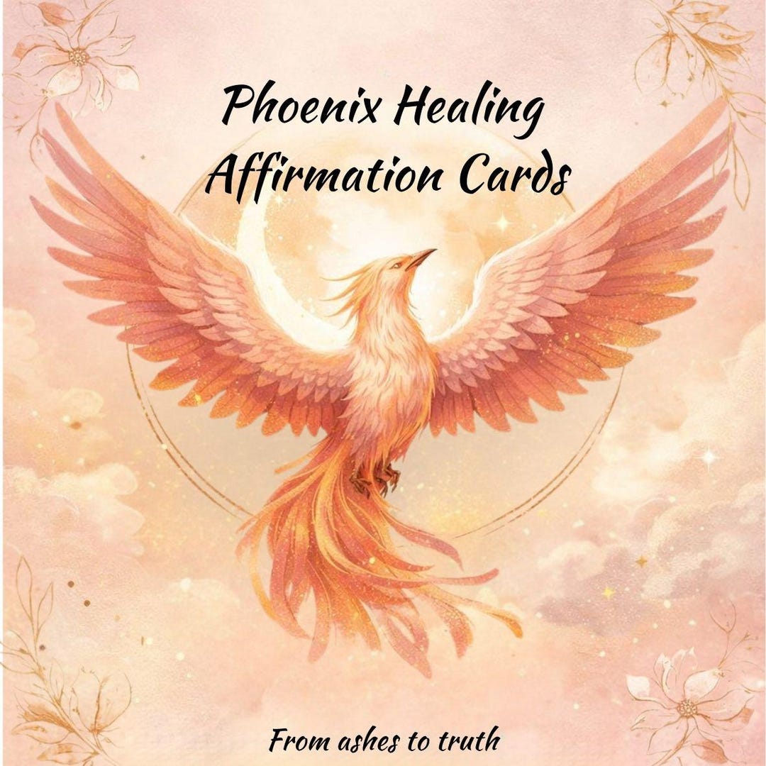 Phoenix Healing Affirmation Cards: Somatic Oracle Deck (digital ...