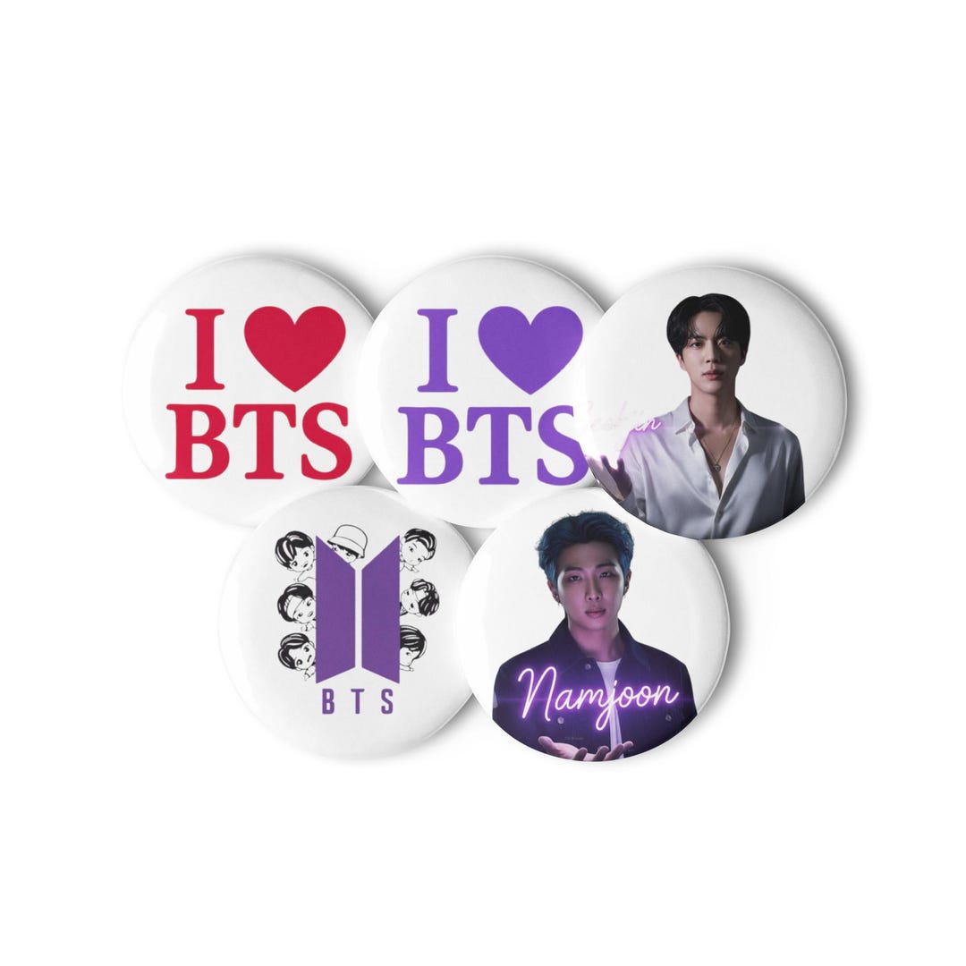BTS Pinback Button Set | K-pop ARMY Merch, Fan Gift - Etsy