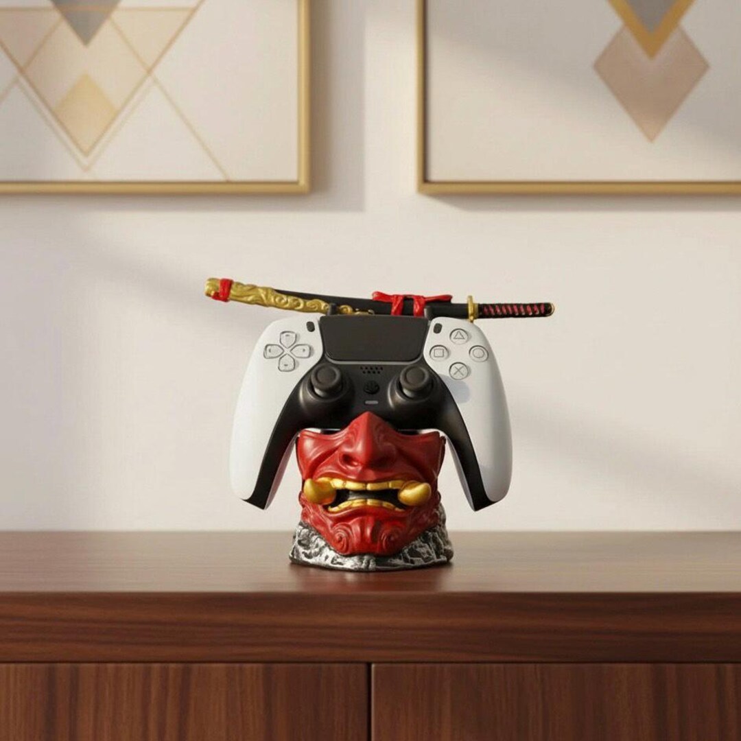 Gaming Controller Holder, Devil Warrior Sword Hand Stand for PS5 Xbox ...