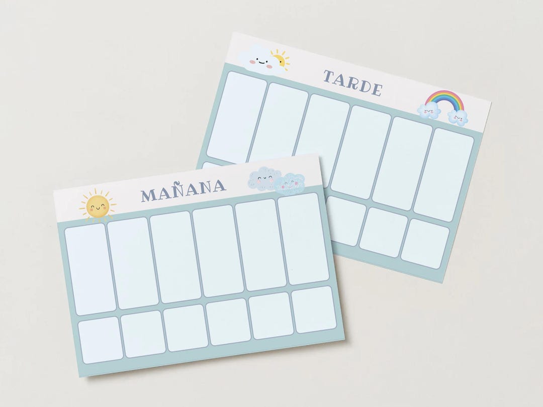 Printable PDF Visual Routine Chart for Children With Autism Spectrum ...