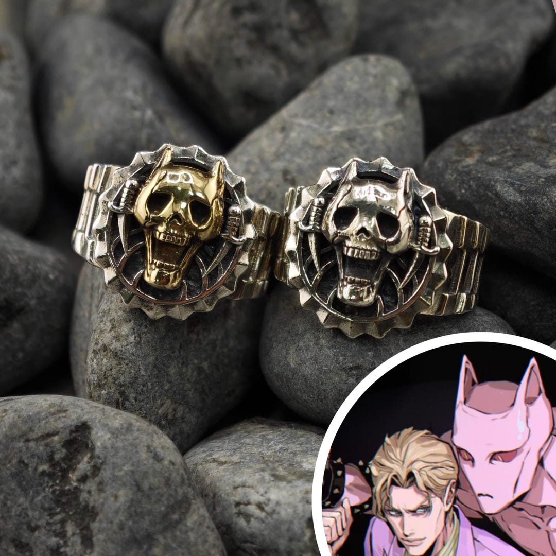 Jojo's Bizarre Adventure Peripheral Punk Ring Accessory - Yoshikage ...
