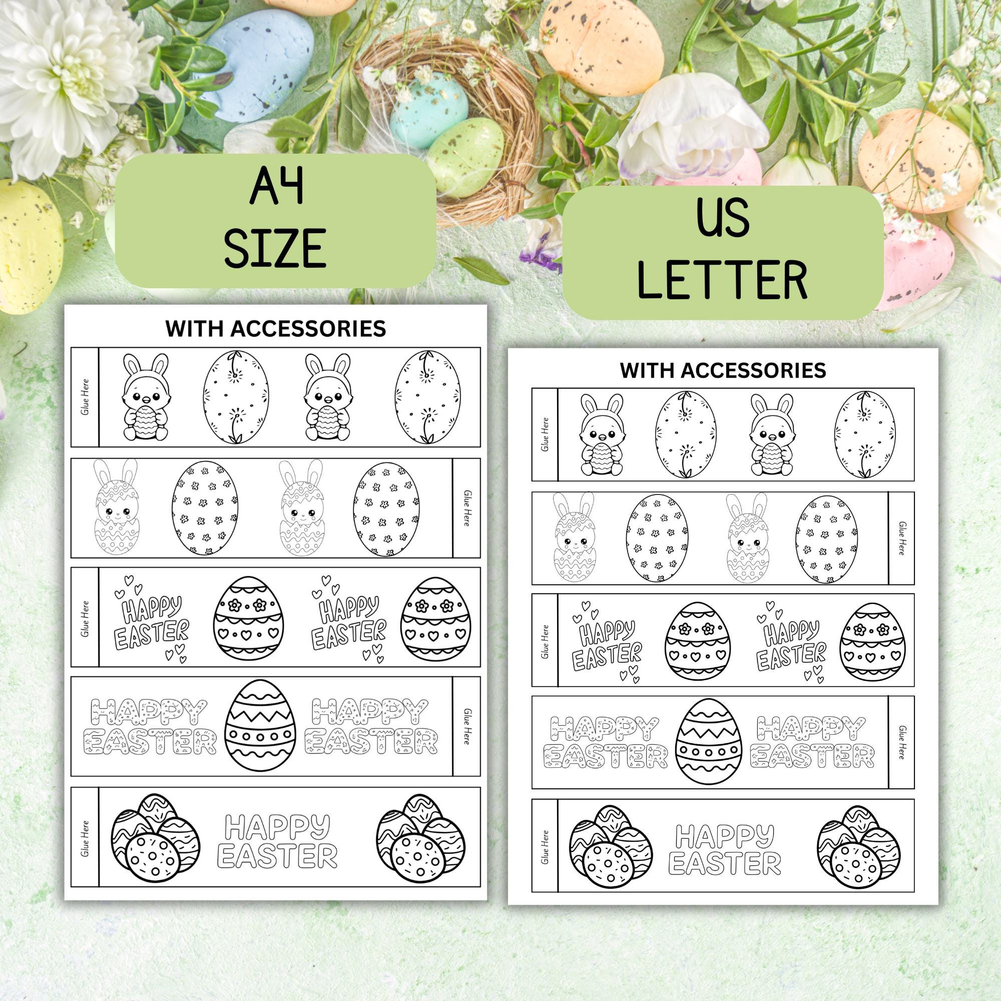 Easter Bunny Headband Craft Printable, Easter Headband Craft for Kids ...