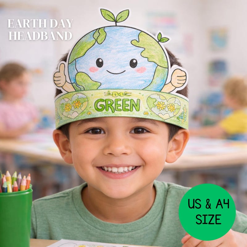 Earth Day Printable Headbands - Etsy