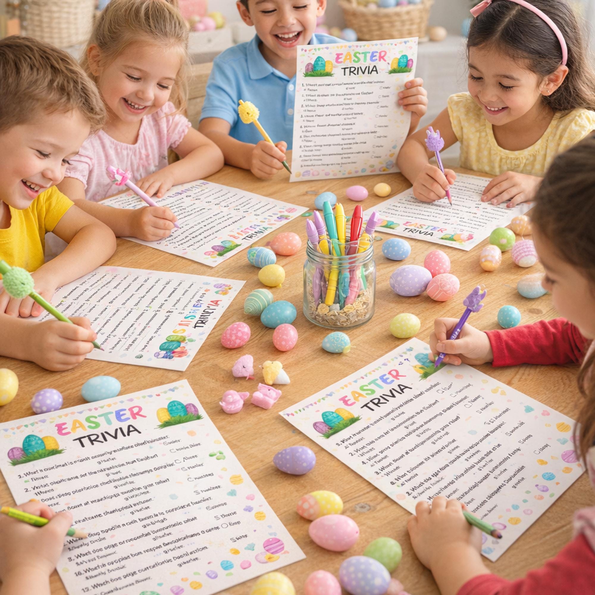 Easter Trivia Game Printable, Easter Party Quiz for Kids, Classroom ...