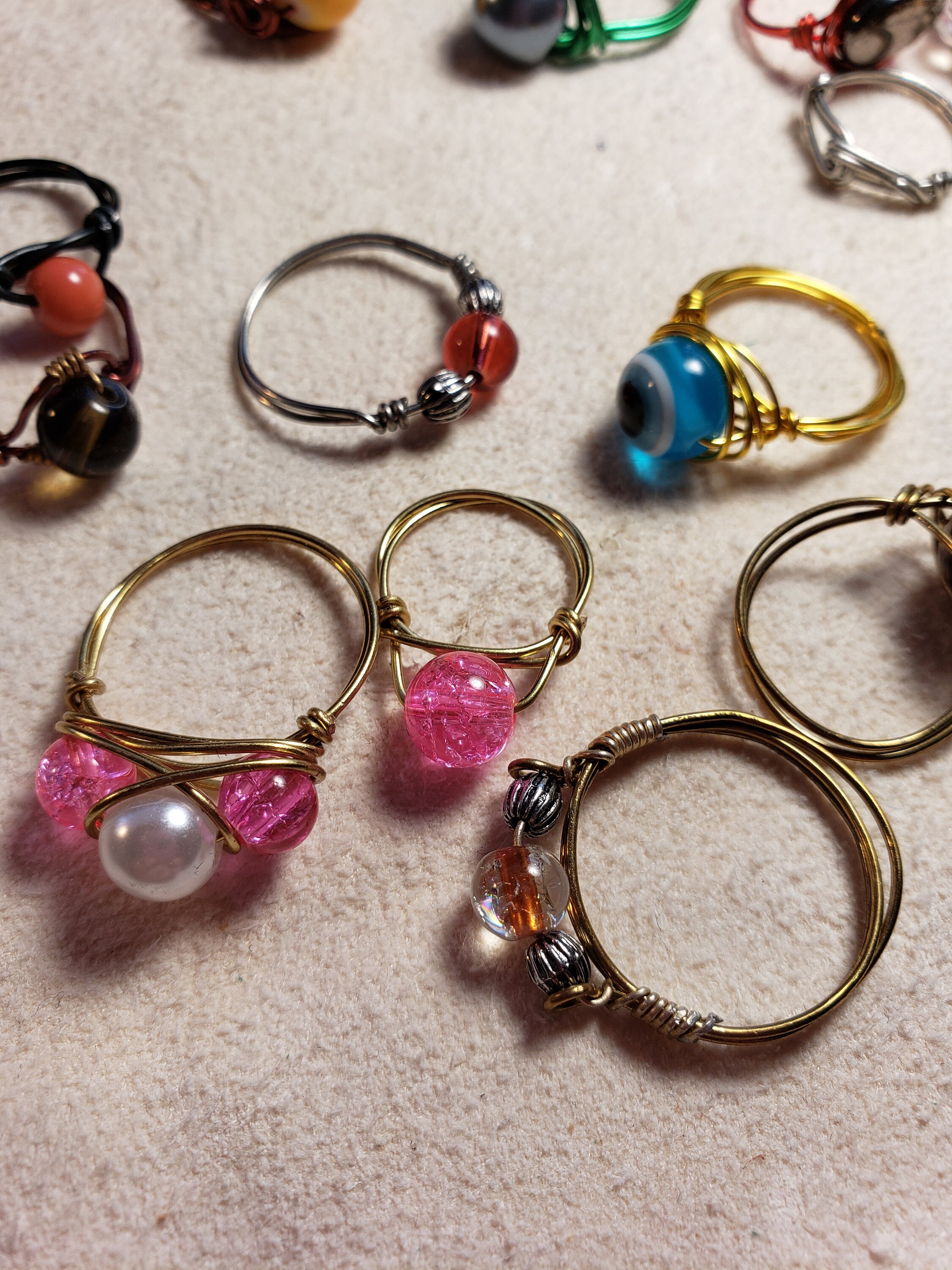 20 Piece Mixed Lot Wire Rings - Etsy