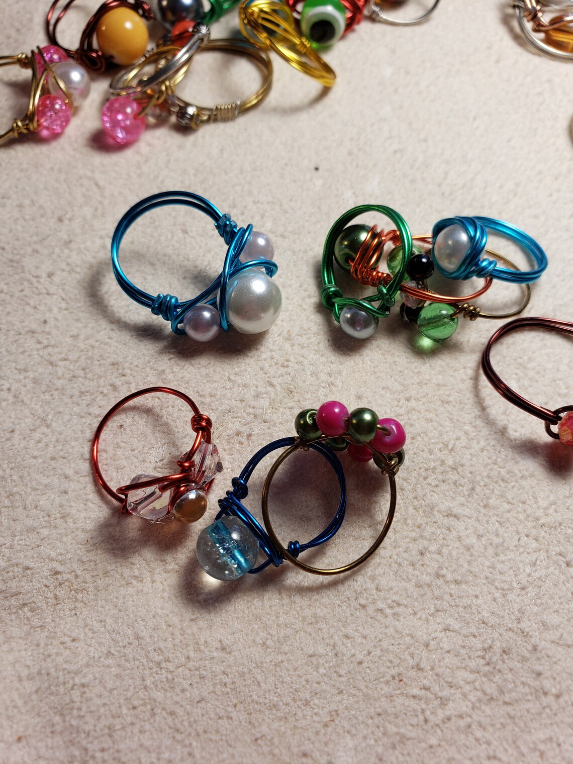 20 Piece Mixed Lot Wire Rings - Etsy