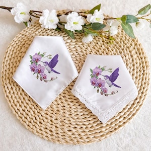 Purple Bird Floral Embroidery Design, Instant Download Dst Pe - Etsy