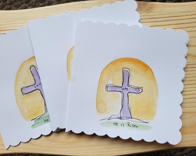 Easter Card - Religious Easter Card - Easter Cross - Paper Cut Handmade ...